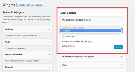 Cómo usar el editor visual para crear widgets en WordPress - MundoCMS